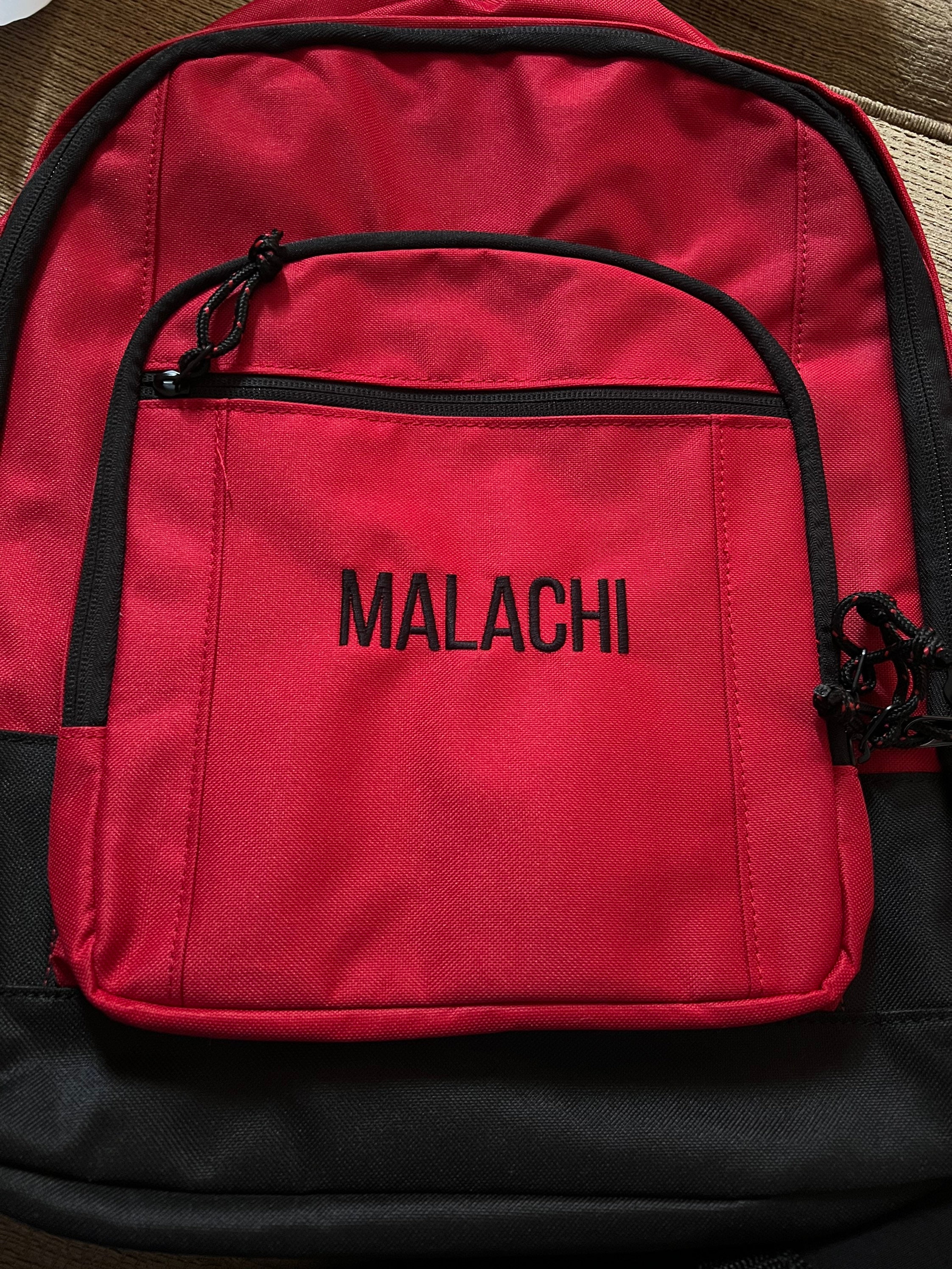 Monogrammed Backpack – Personalized Embroidery School Bag With Laptop ...