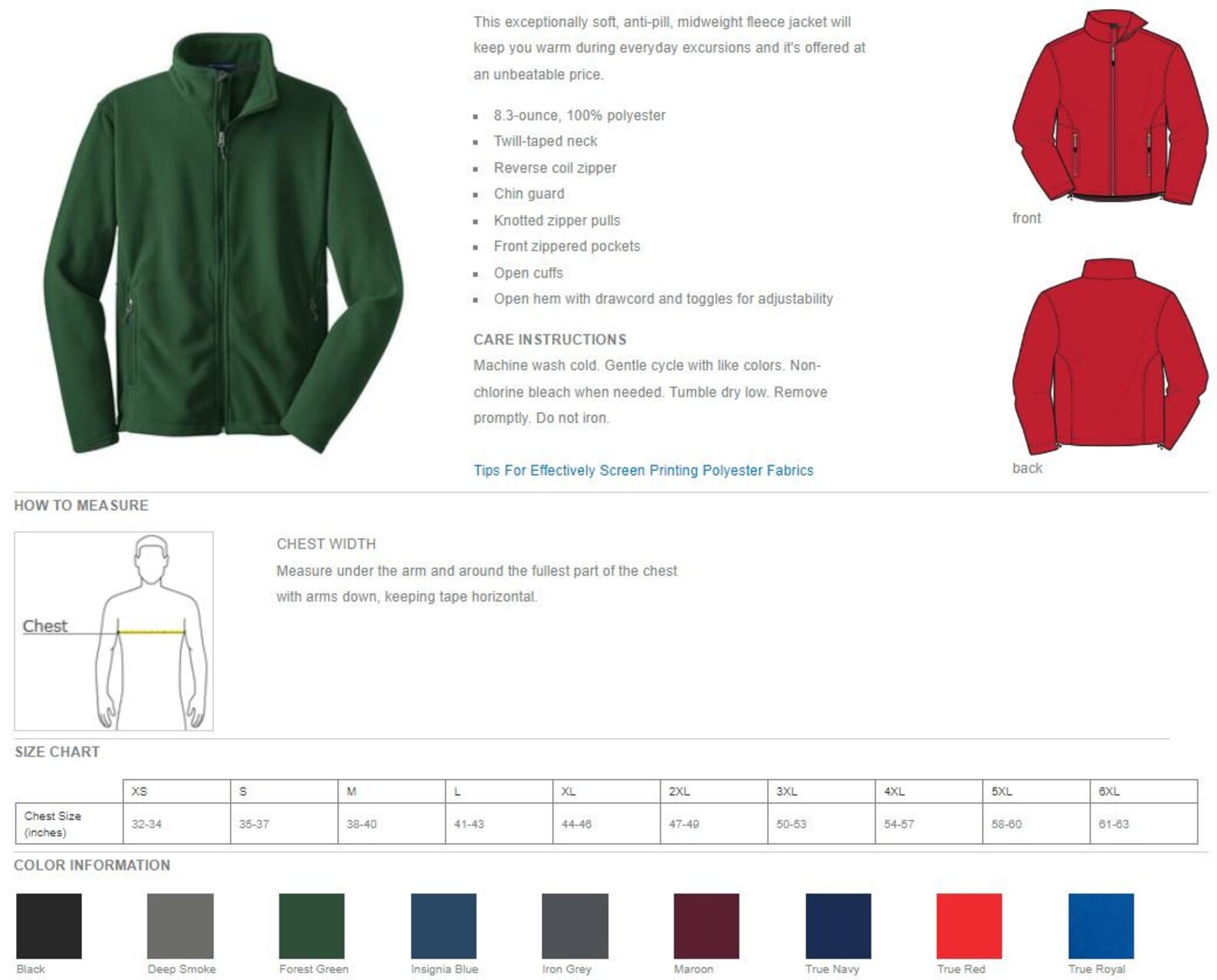 Personalized Value Fleece Jacket, Monogrammed Jacket, Embroidered ...