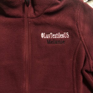 Personalized Ladies Value Fleece Jacket, Monogrammed Jacket ...