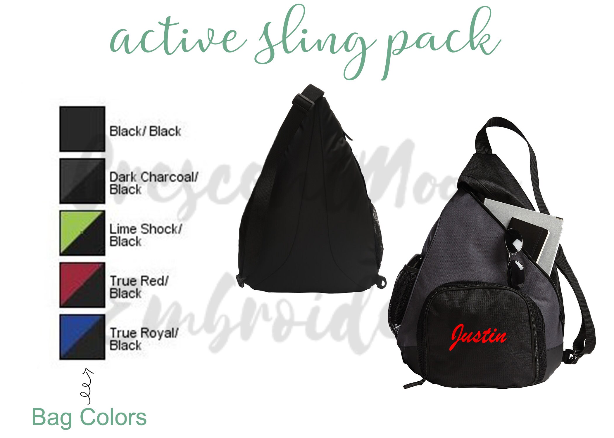 Personalized Active Sling Bag – Monogrammed Sports Bag - Etsy