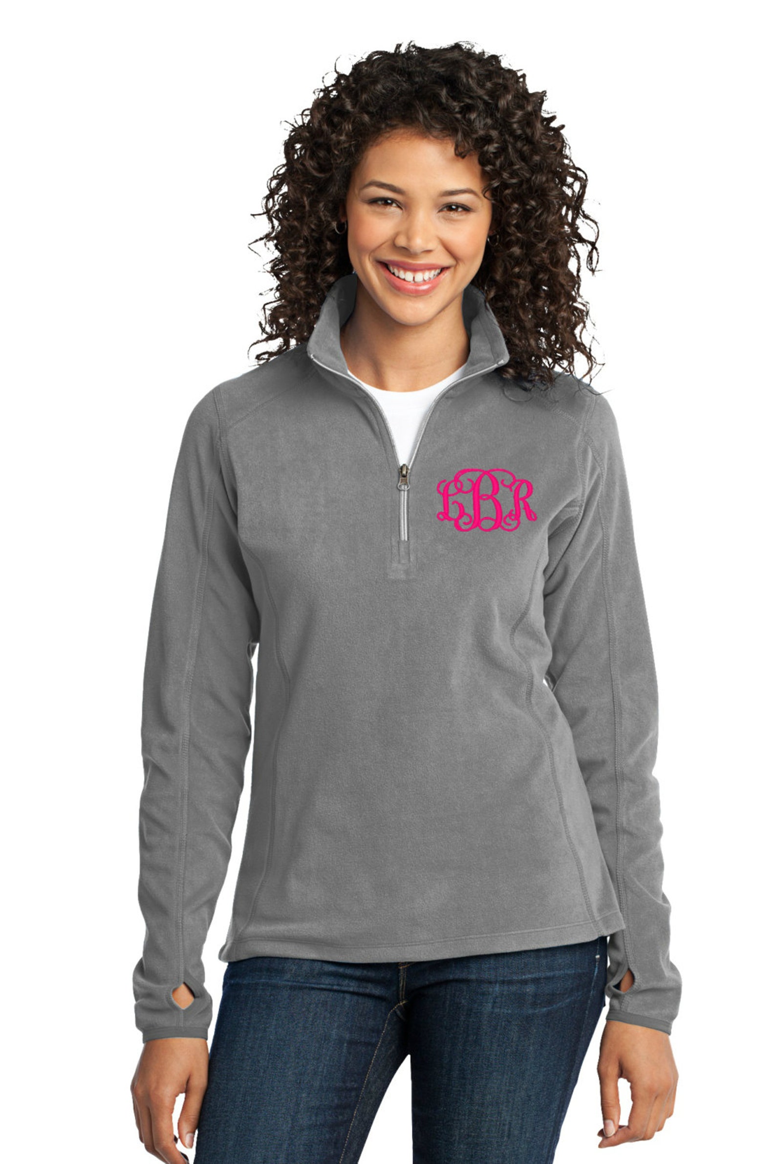 Monogrammed Ladies Fleece Pullover Custom Lightweight - Etsy