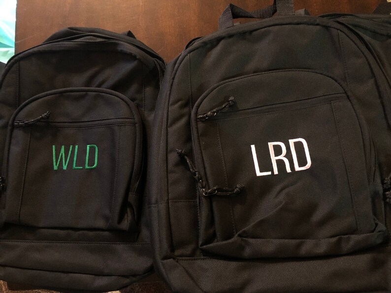 Monogrammed Backpack – Personalized Embroidery School Bag With Laptop ...