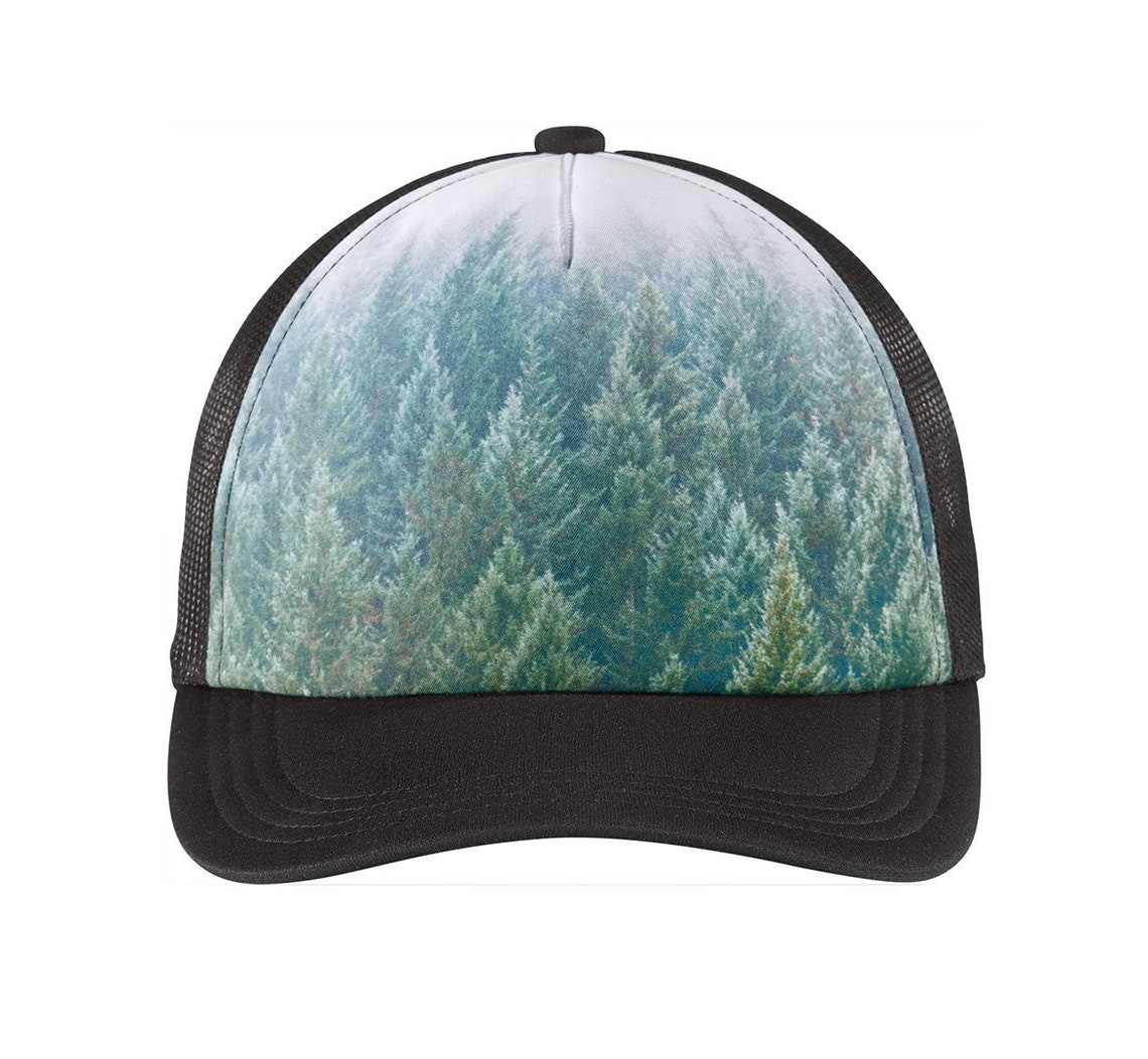 Photo Real Snapback Trucker Cap, Sublimated Print Trucker Hat - Etsy