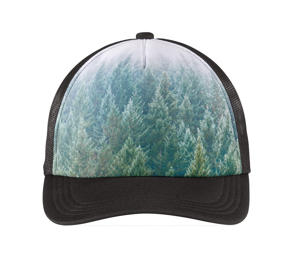 Photo Real Snapback Trucker Cap, Sublimated Print Trucker Hat - Etsy