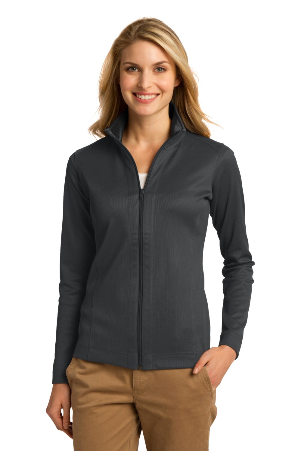 Personalized Ladies Full Zip Jacket, Custom Embroidered Vertical ...