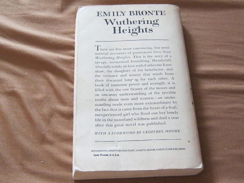 Wuthering Heights by Emily Bronte, Signet Paperback Book - Etsy