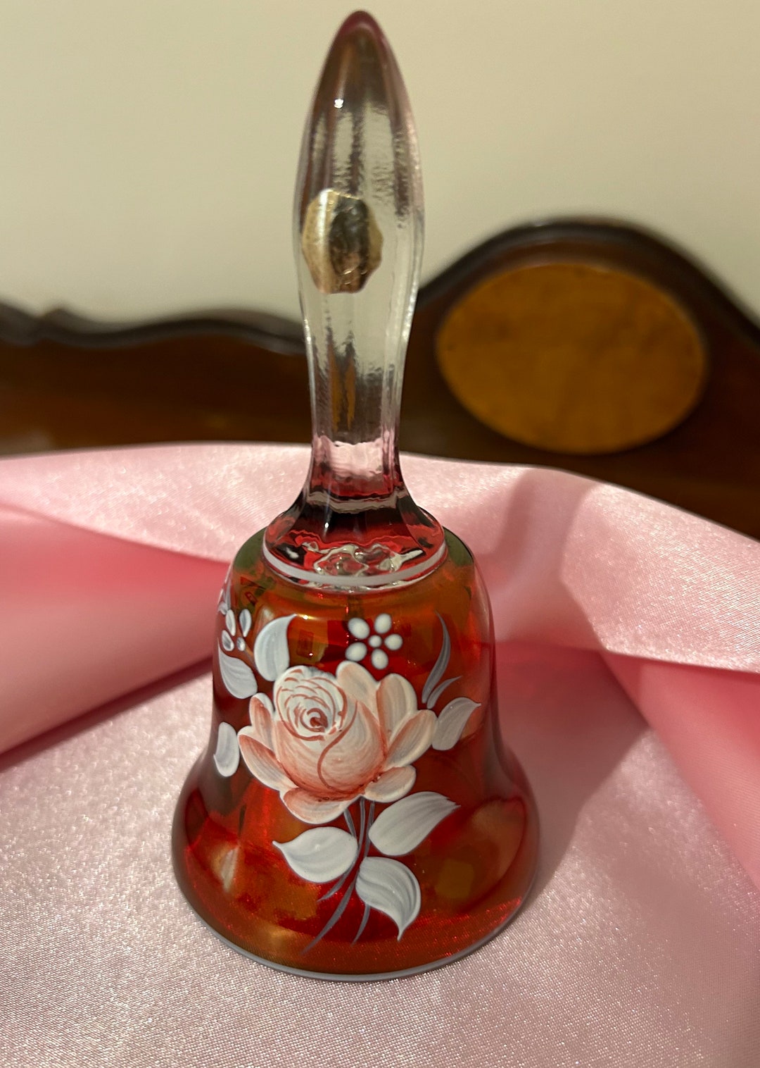 Westmoreland Ruby Red Glass Bell - Etsy