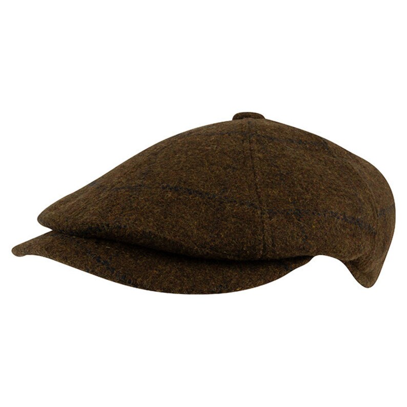 Newsboy Style Gentlemans Flat Cap in Brown Tweed - Etsy
