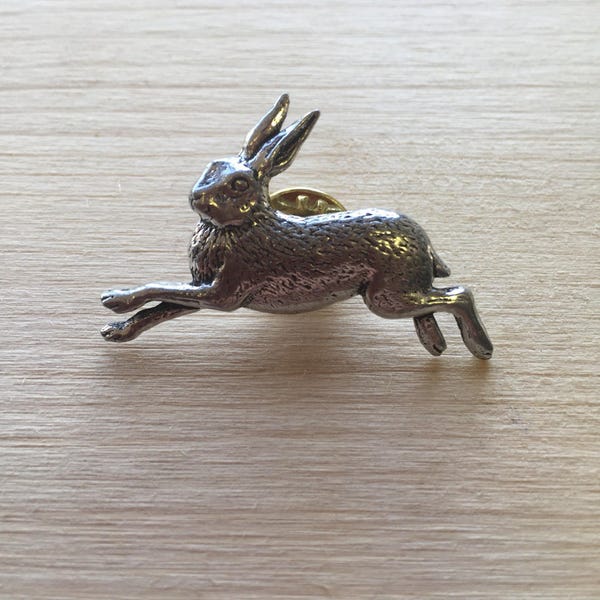 Hare Pin - Etsy UK