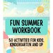 Printable Summer Activity Bundle, 50 Pages, 8.5"x 11", Kindergarten 1st ...