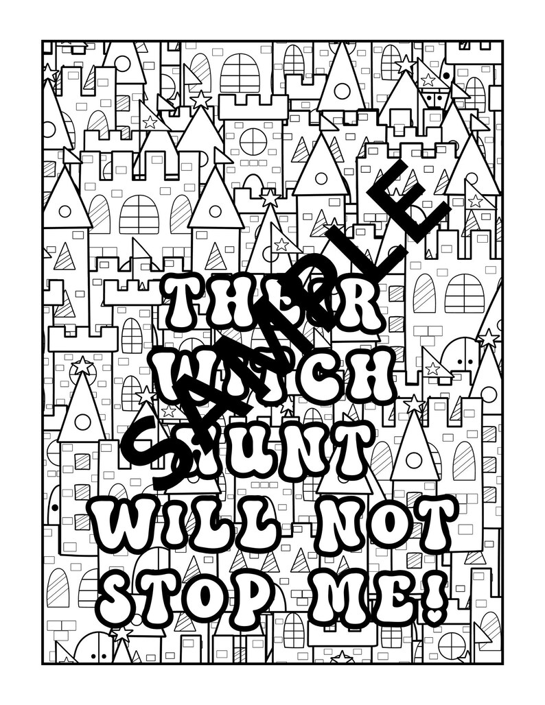 Snarky Political Coloring Pages for Adults | 24 Funny Quotes Doodles ...