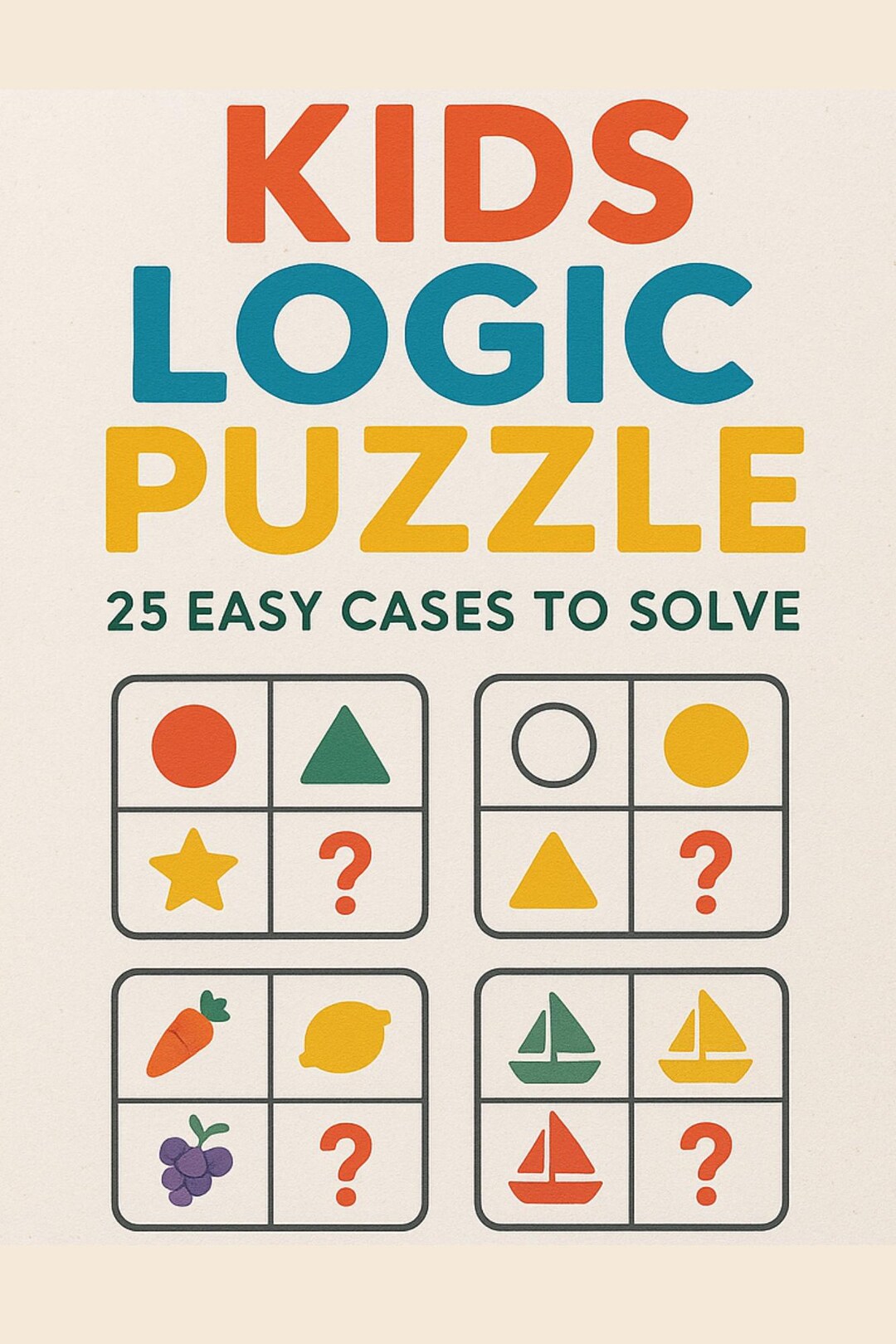 Easy Kids Logic Puzzles Printable, 25 Brain Teasers Solutions, Critical ...
