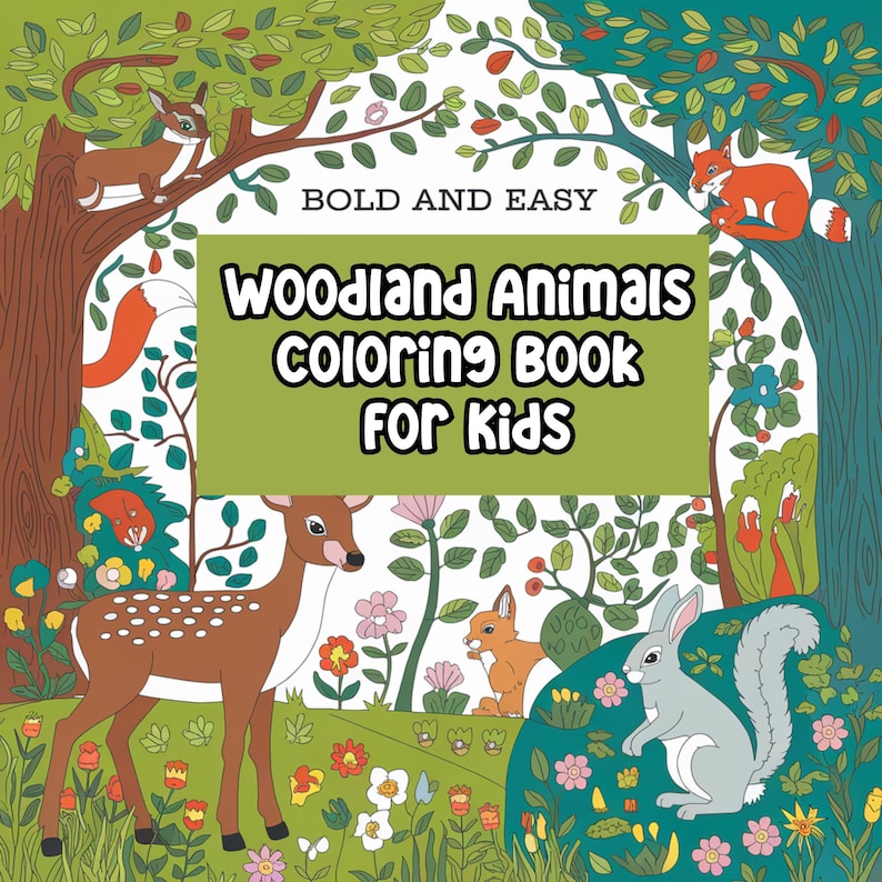 Woodland Animals Coloring Sheets | 10 Adorable Easy Printable Pages ...