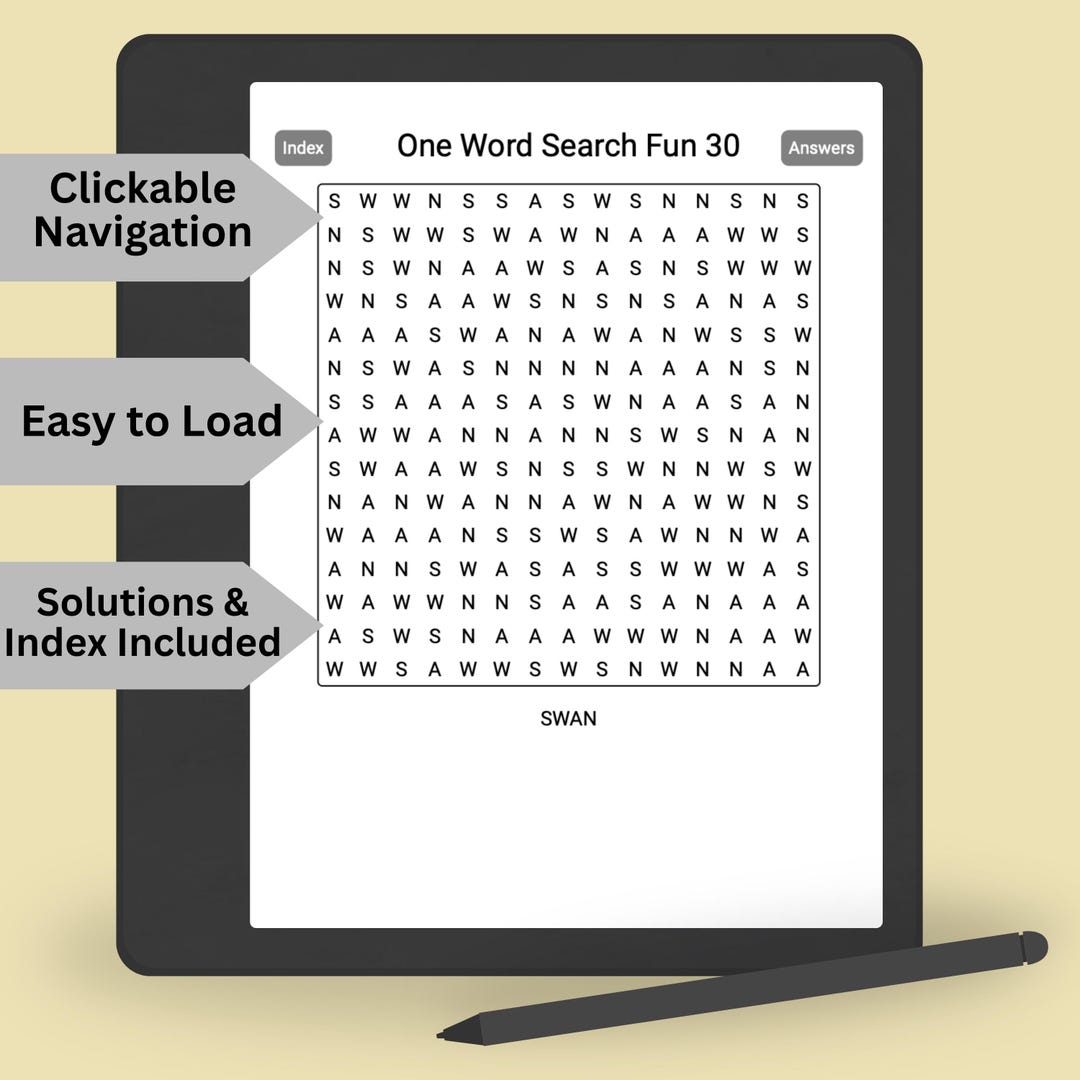 Interactive Word Search Puzzle Book – Animals | 80 Fun One-word Games ...