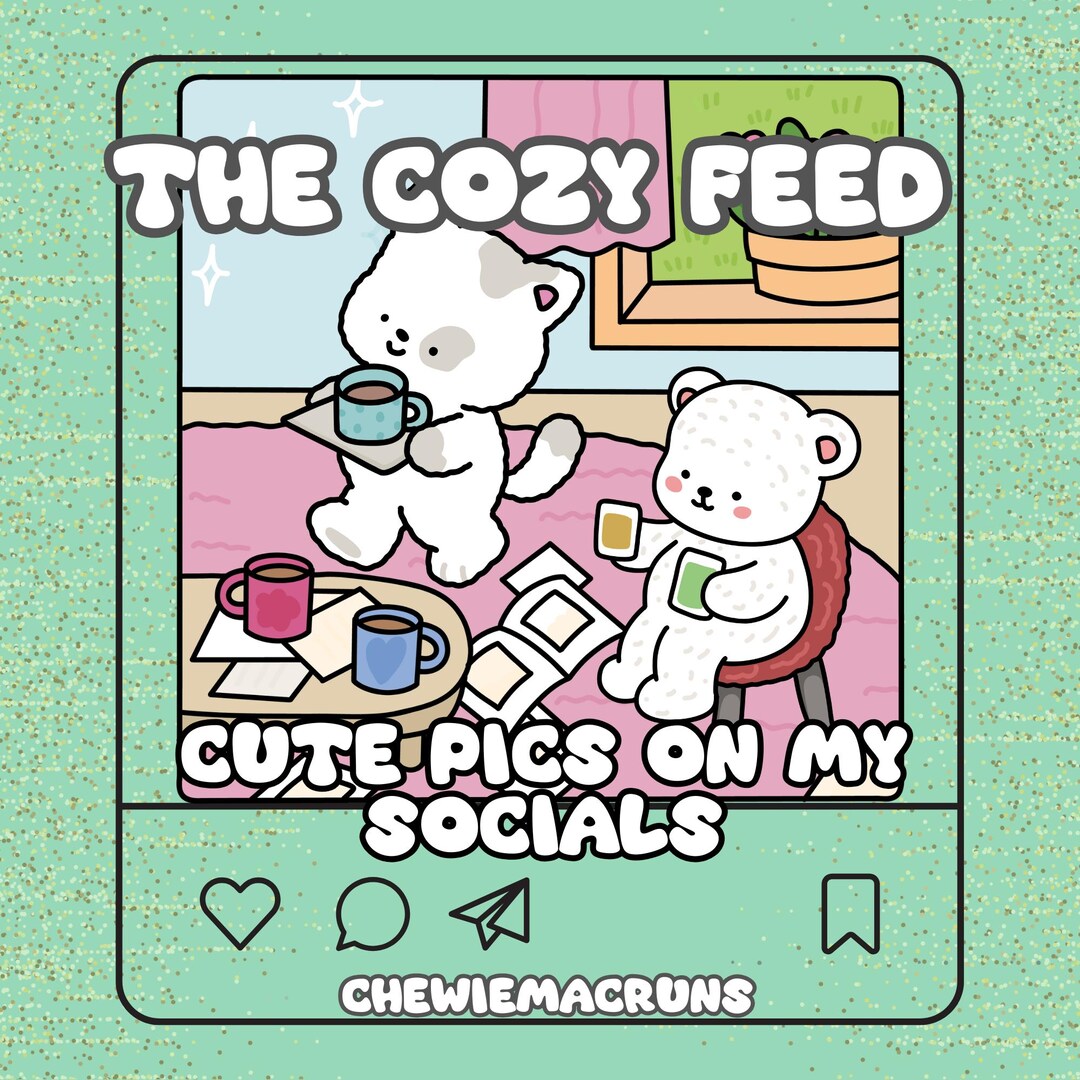 The Cozy Feed Coloring Book Cute Pics From My Socials | 15 Coloring ...