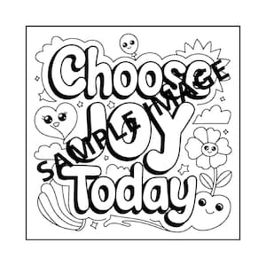 Bold and Easy Positive Words Coloring Book | 30 Adorable Inspirational ...