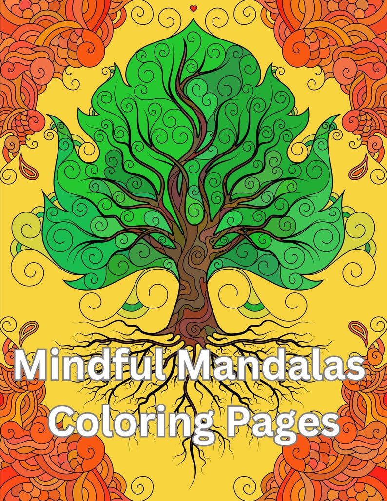 Mindful Mandala Pattern Coloring Pages for Adults 10 Unique Designs PDF ...