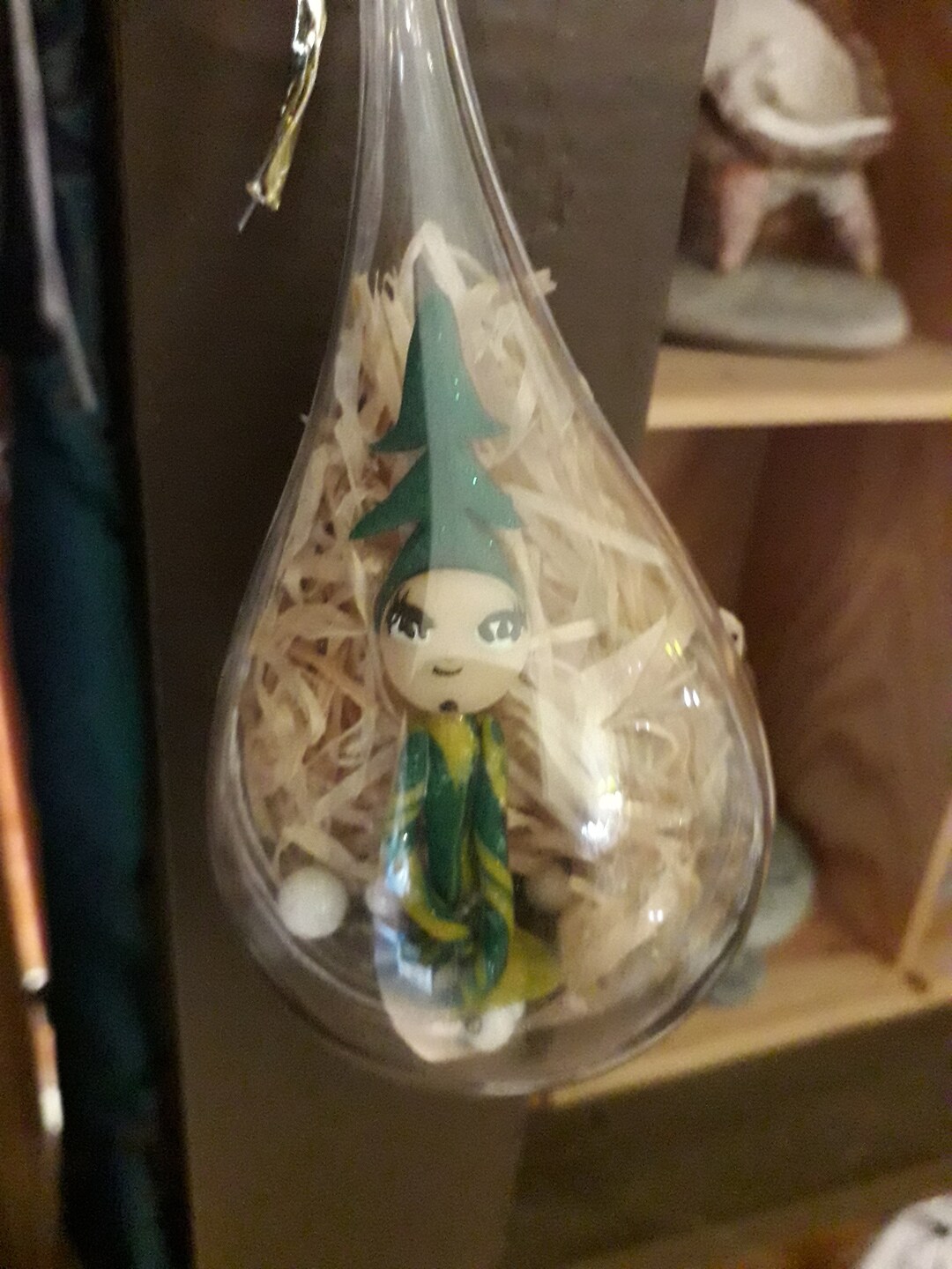 Christmas Bauble h: 14 Cm Drop Shape Unique Piece - Etsy