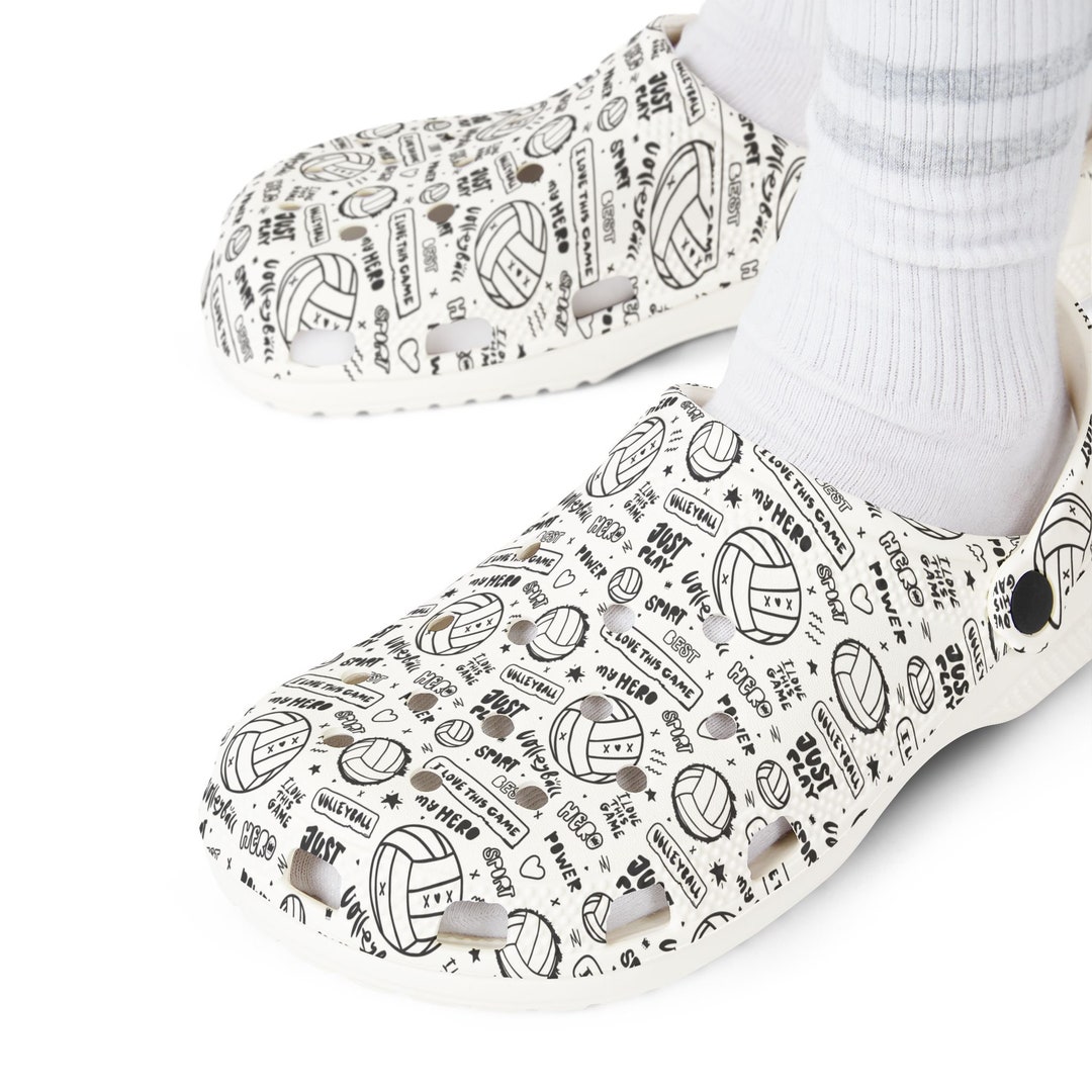 Abstract Volleyball Pattern Soprt EVA Foam Clogs AOP - Etsy