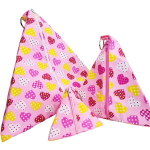 Triangle Pyramid Zipper Bag and Coin Purse PDF Sewing Pattern Set - Etsy