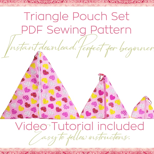 Triangle Pouch Bags - Etsy UK