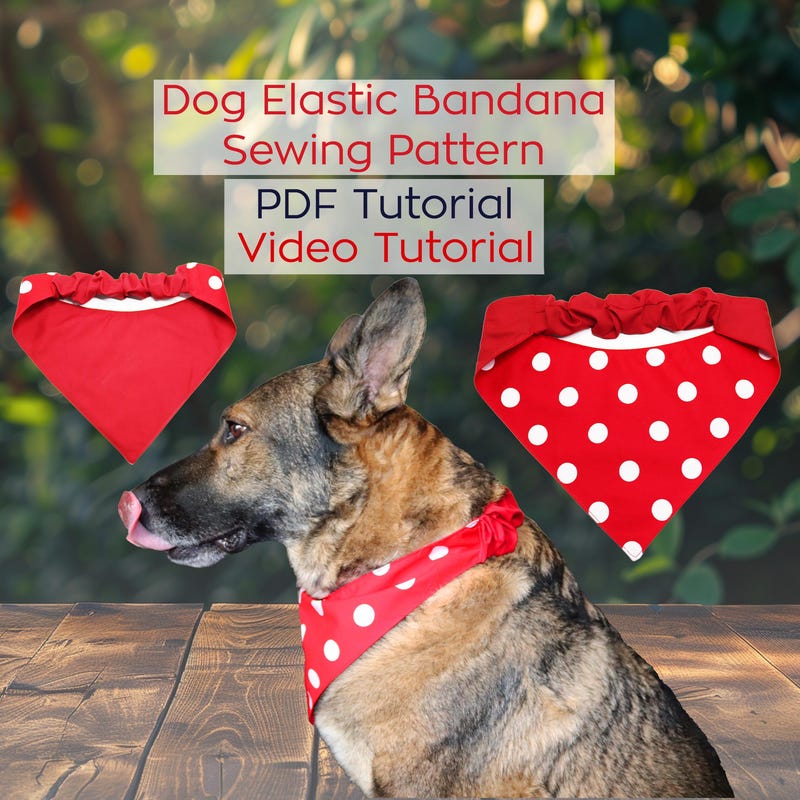 Round Bandana Pattern - Etsy