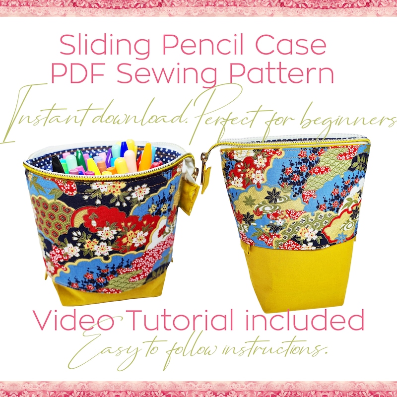 Pencil Case Sewing Pattern - Etsy