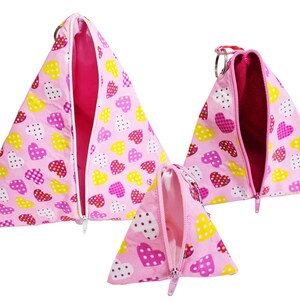 Triangle Pyramid Zipper Bag and Coin Purse PDF Sewing Pattern Set - Etsy