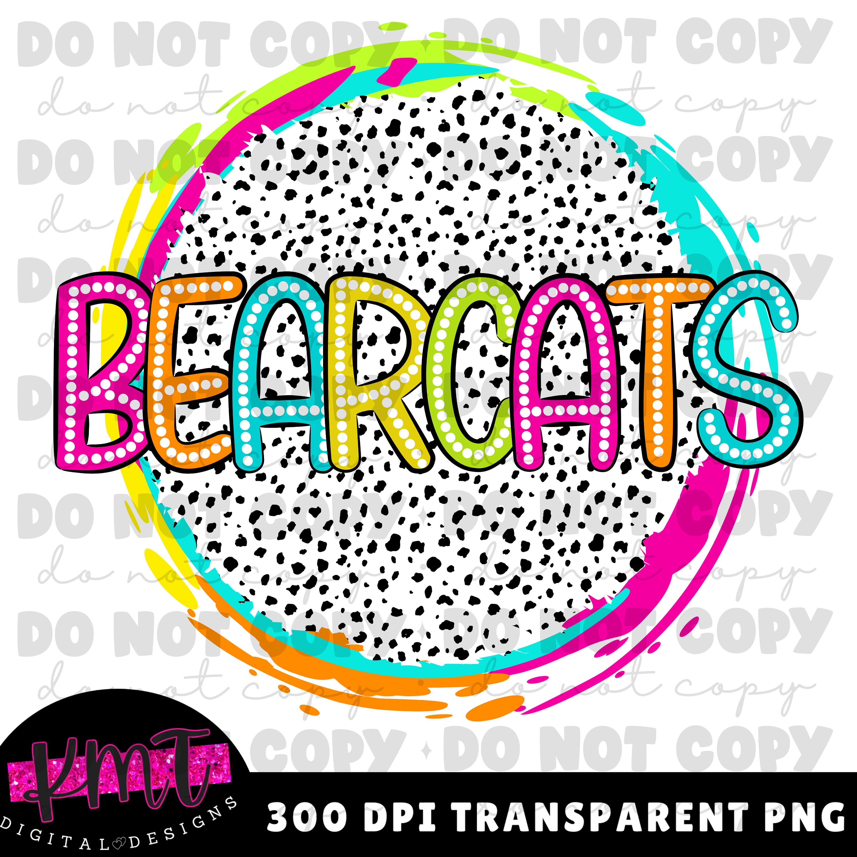 Bearcats Circle Dot Mascot Transparent Digital Download PNG - Etsy