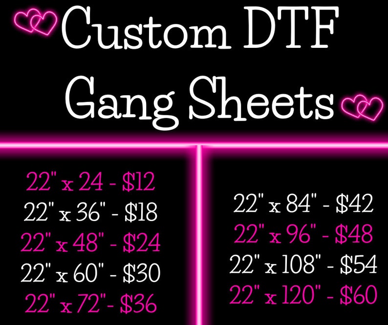 DTF Gang Sheet, Custom DTF Transfers, Bulk Printing, Printed Dtf ...