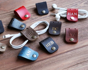 Leather Cable Holder - Etsy