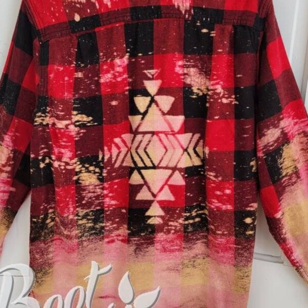 Mens Aztec Flannel Shirt - Etsy