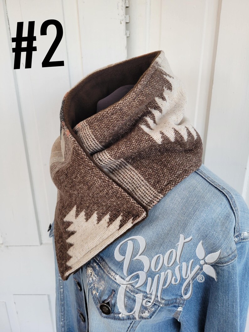 Southwestern Scarf Cowl | Neck Wrap | Cowboy Cowl | Cozy Wrap - Etsy