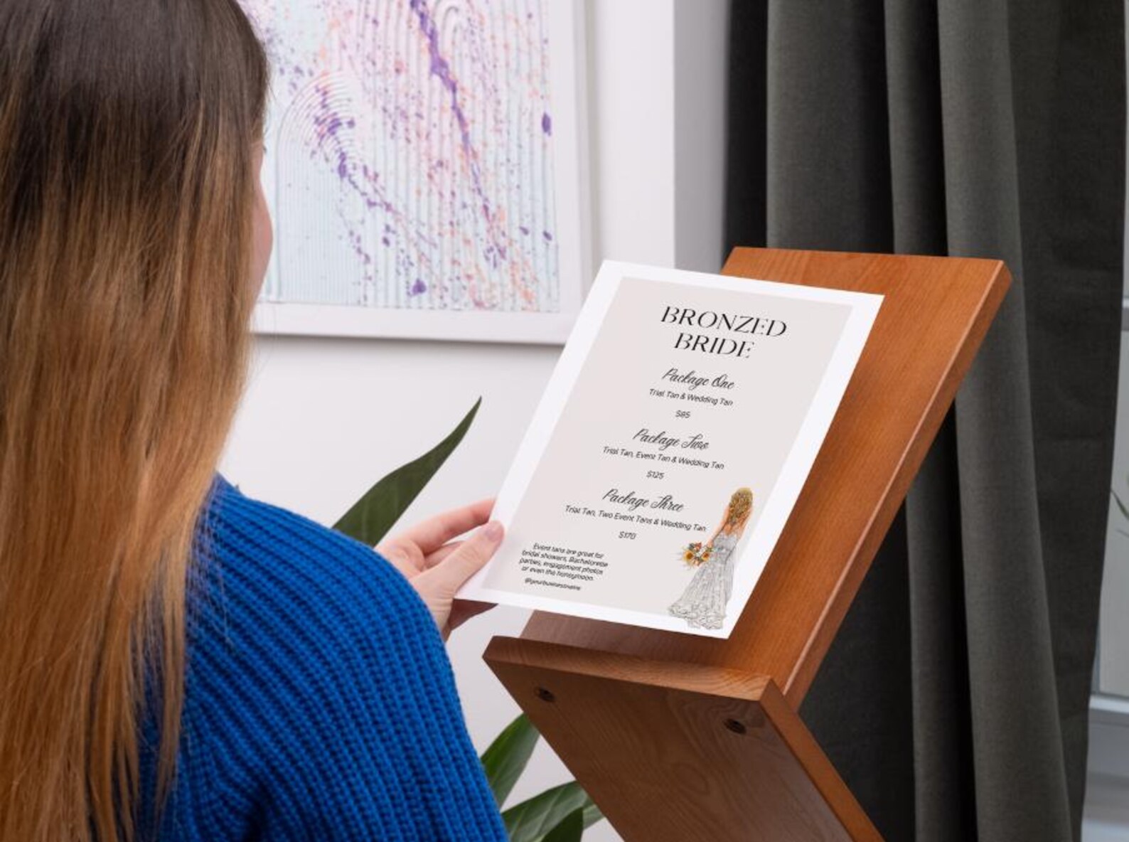 Spray Tan Price List Printable | Bridal Tanning Packages | Wedding ...