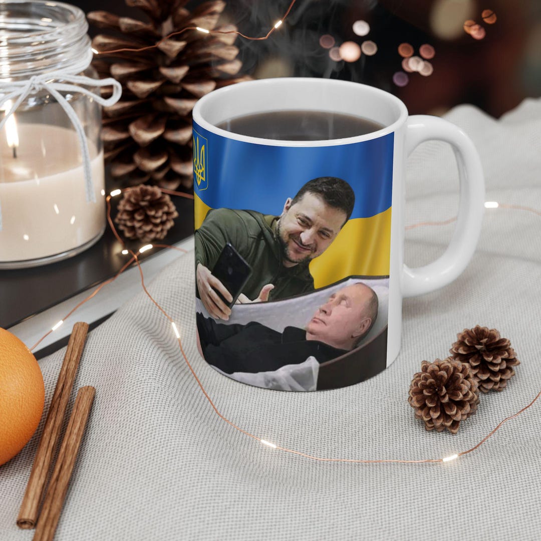 Political Mug, Putin Funeral Parody Mug, Zelensky Selfie Unisex T-shirt ...