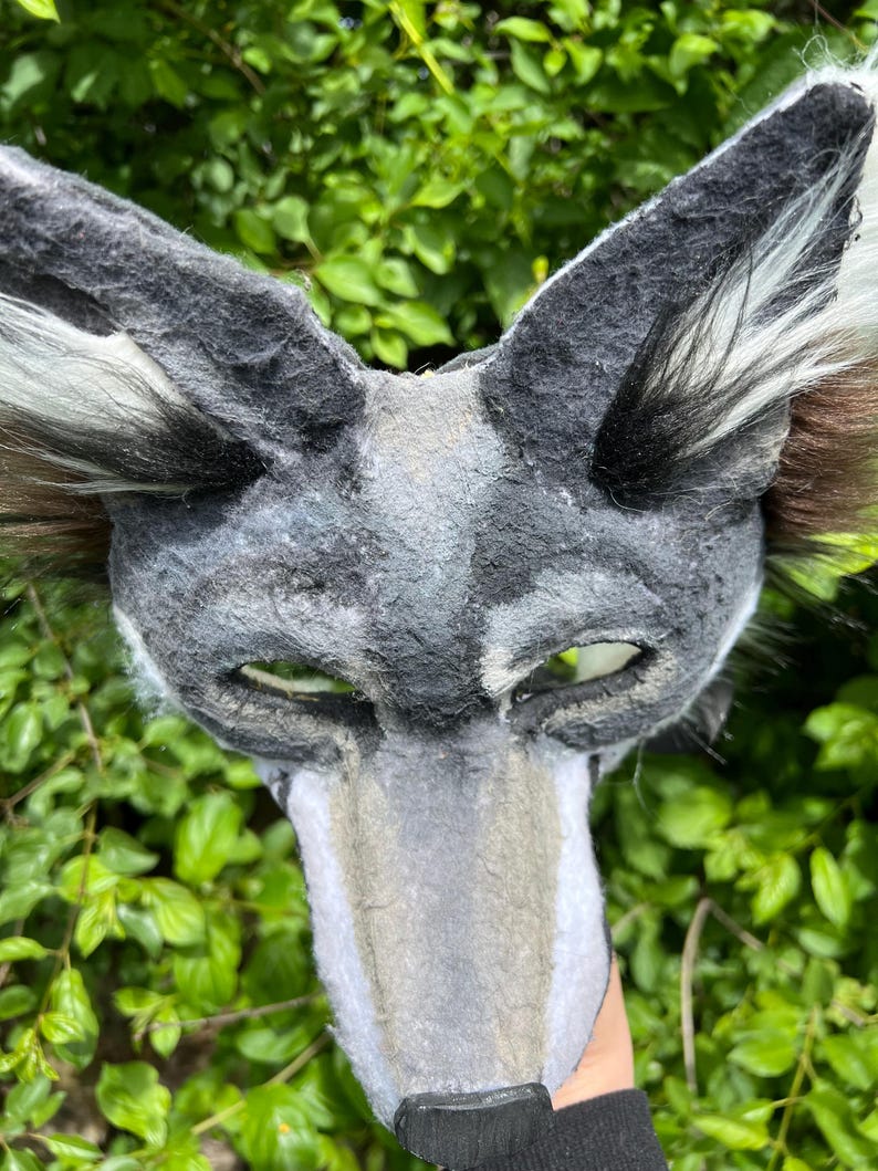 Therian “grey Wolf” Furry Mask - Etsy