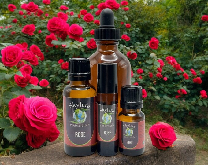 Pure Rose Oil 100% Rose Otto Undiluted Rose Essential Oil Rosa ...