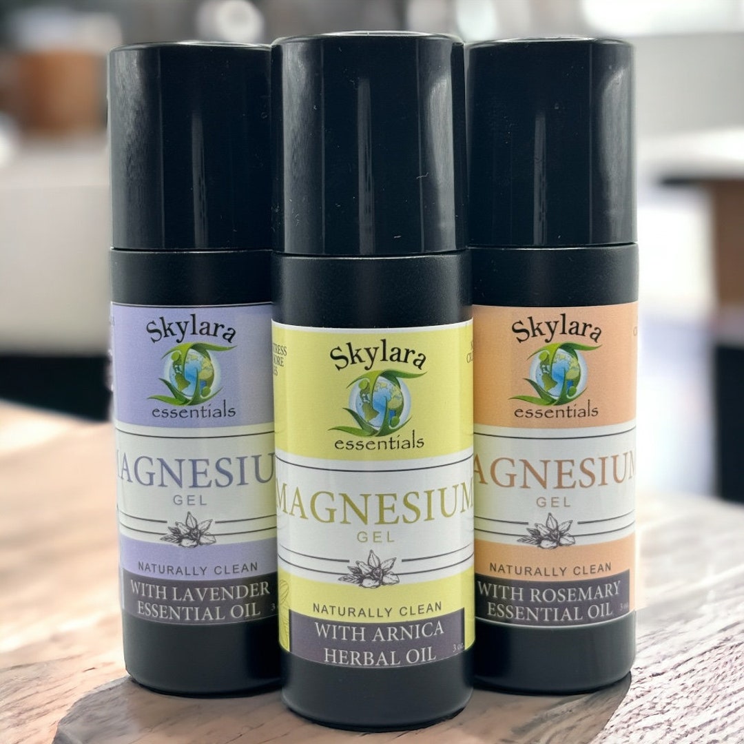 Roll-on Magnesium Gel: Lavender, Rosemary, or Arnica - 3oz - Etsy