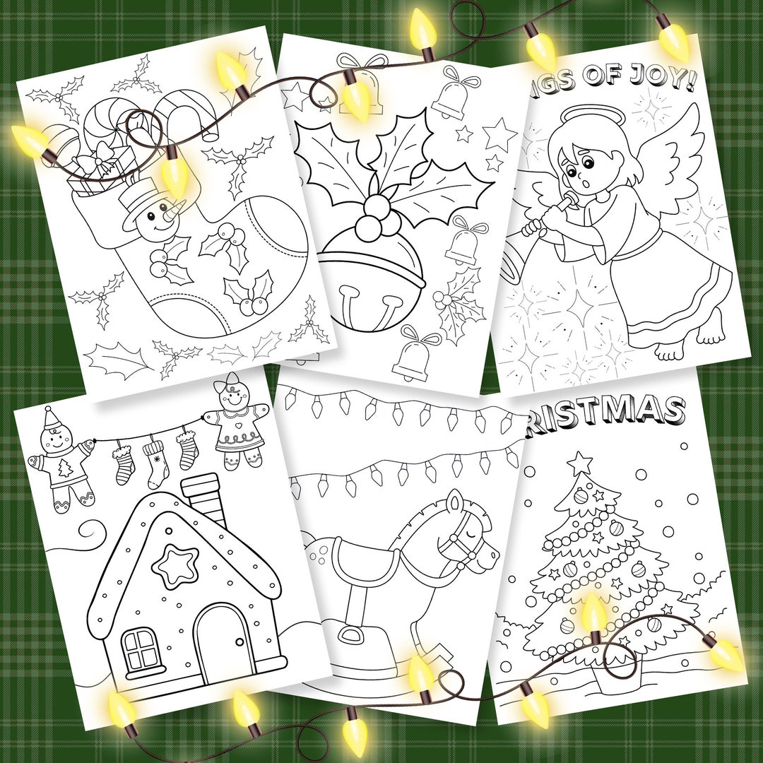 Christmas Coloring Book Printable, Christmas Kids Holiday Coloring ...