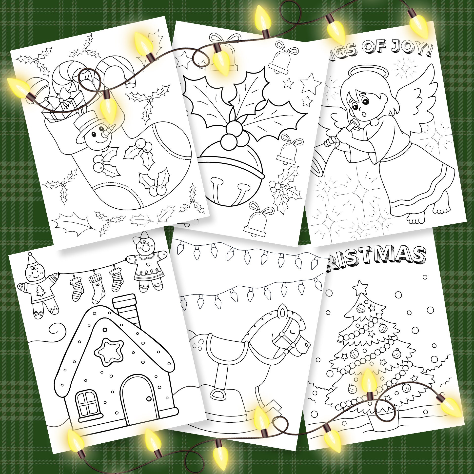 Christmas Coloring Book Printable, Christmas Kids Holiday Coloring ...