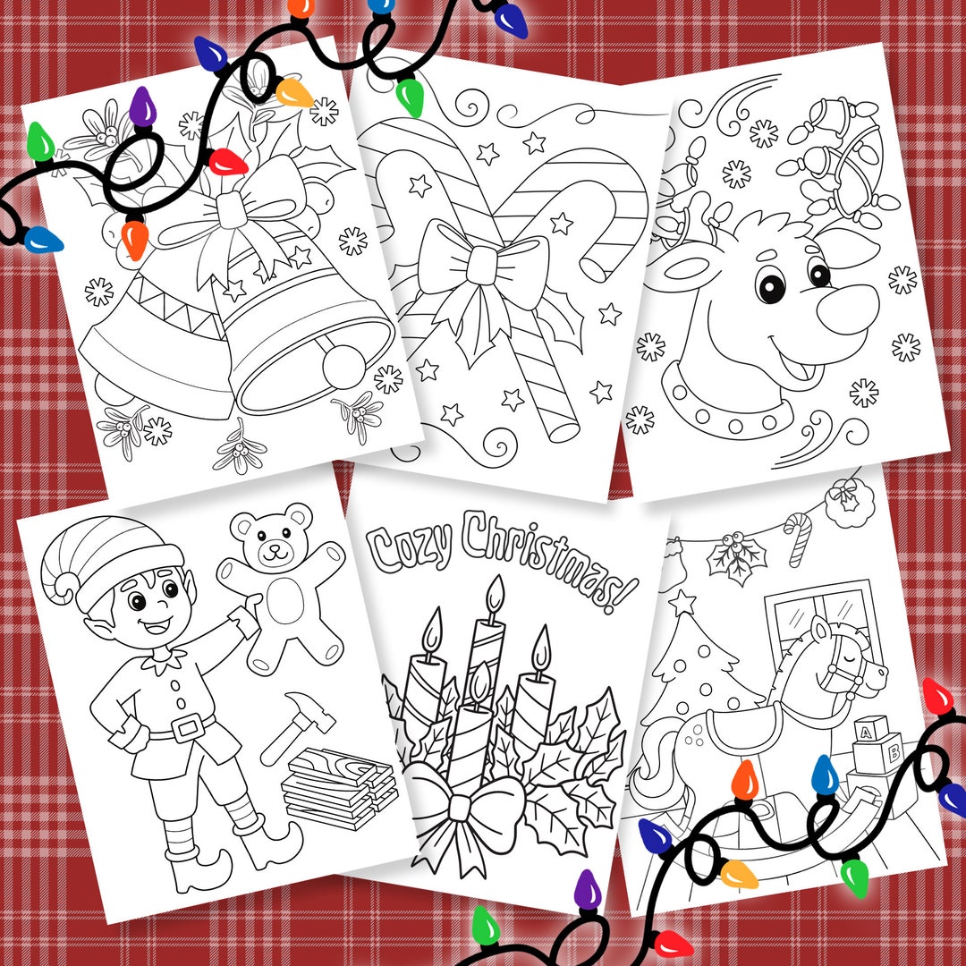 Christmas Coloring Book Printable, Christmas Kids Coloring Pages ...