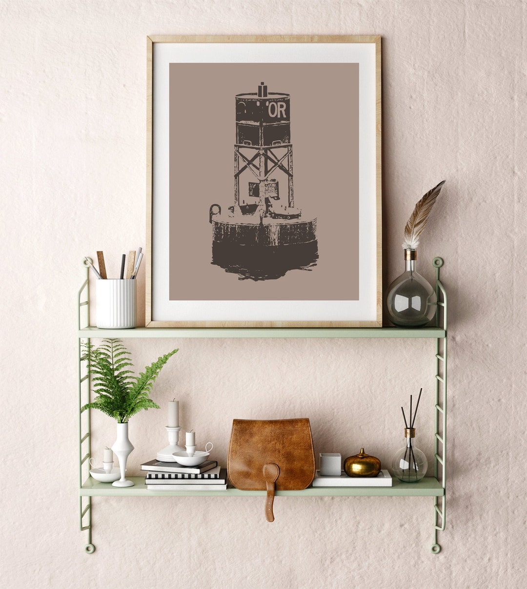 Printable Coastal Nautical Wall Art, Ocean Buoy Photo, Digital Download ...