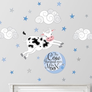 The Cow Jumped Over the Moon Classic Nursery Rhyme Repositionable ...