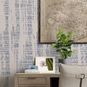 Abstract Repositionable Wallpaper, Peel & Stick Wallpaper, Contemporary ...