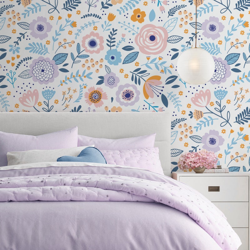 Girls Room Wallpaper - Etsy