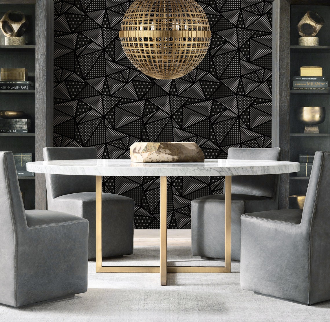 Repositionable Removable Wallpaper Peel n Stick Wallpaper | Etsy