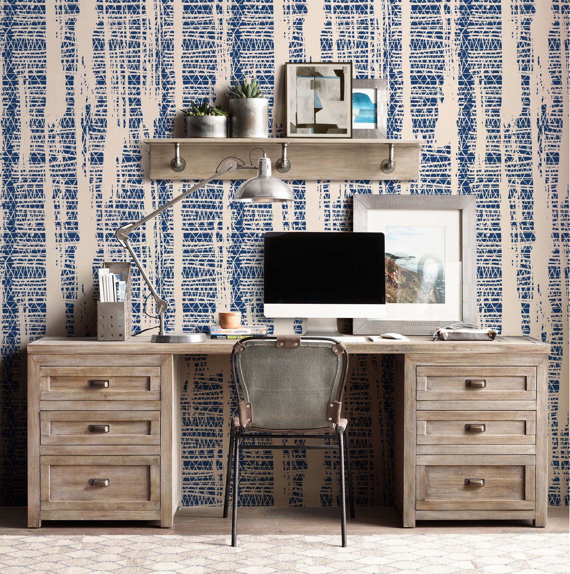 Abstract Repositionable Wallpaper Peel & Stick Wallpaper | Etsy