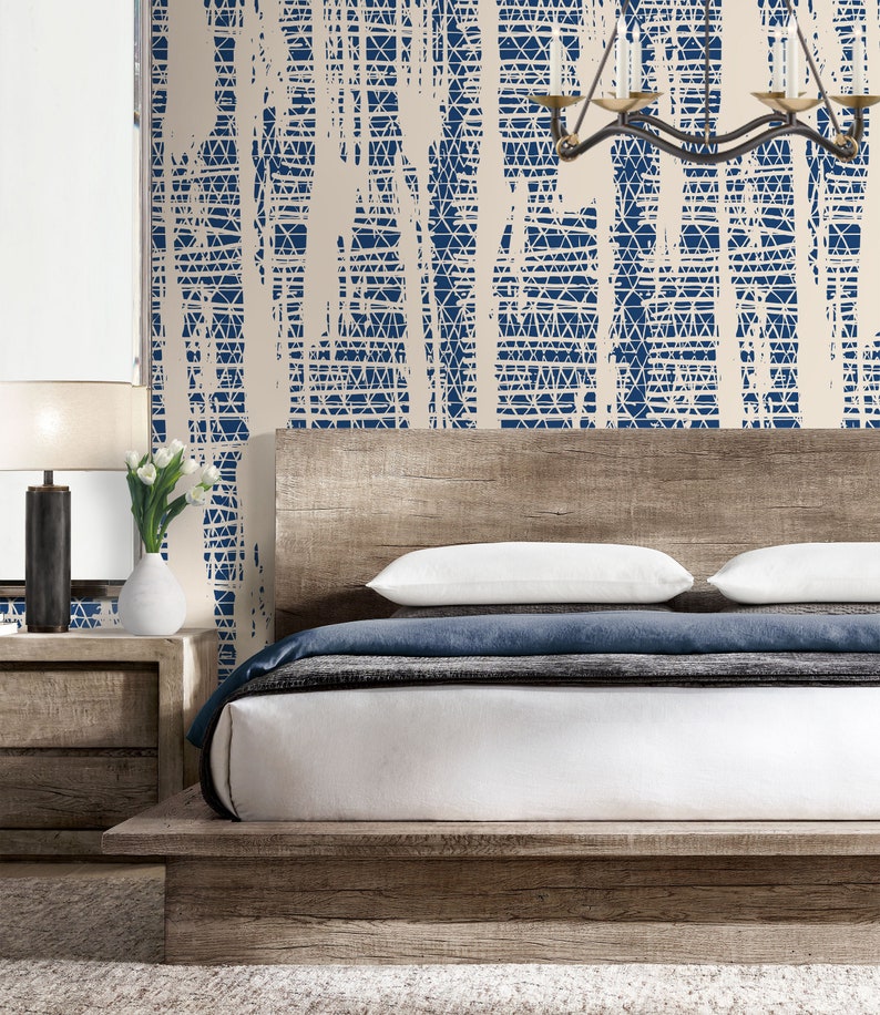Abstract Repositionable Wallpaper, Peel & Stick Wallpaper, Contemporary ...