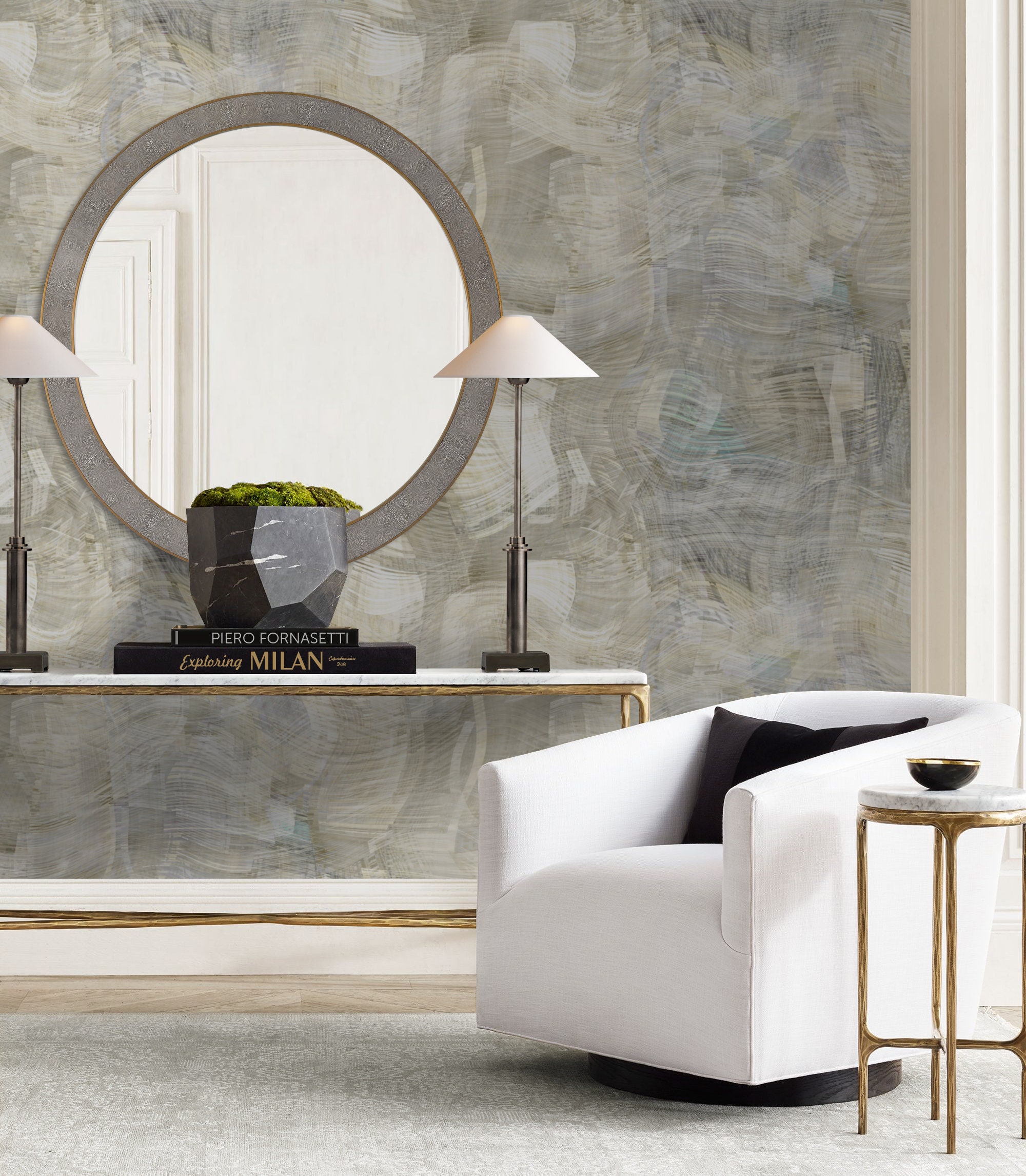 Abstract Repositionable Wallpaper Peel and Stick Wallpaper | Etsy