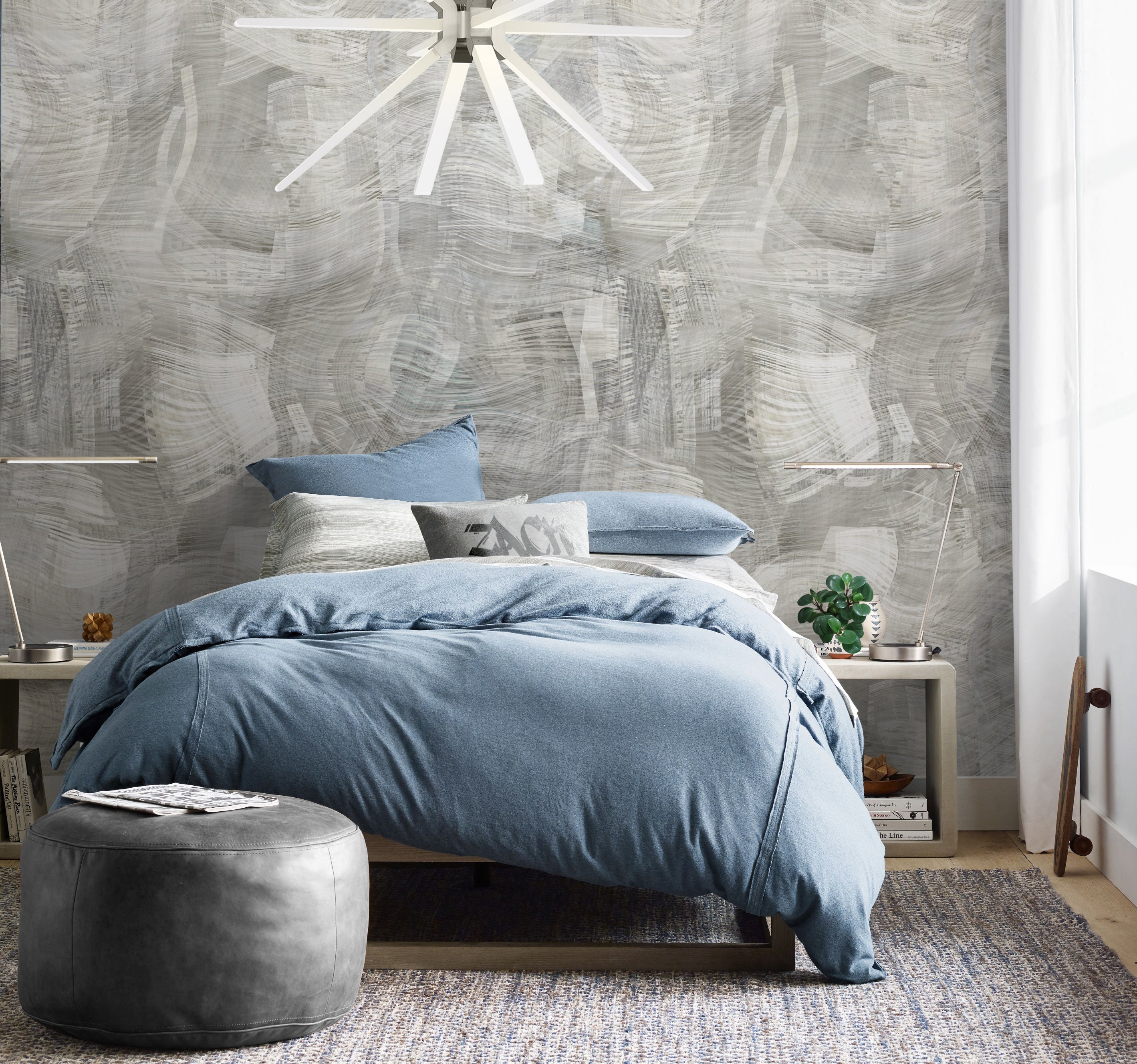 Abstract Repositionable Wallpaper Peel and Stick Wallpaper | Etsy